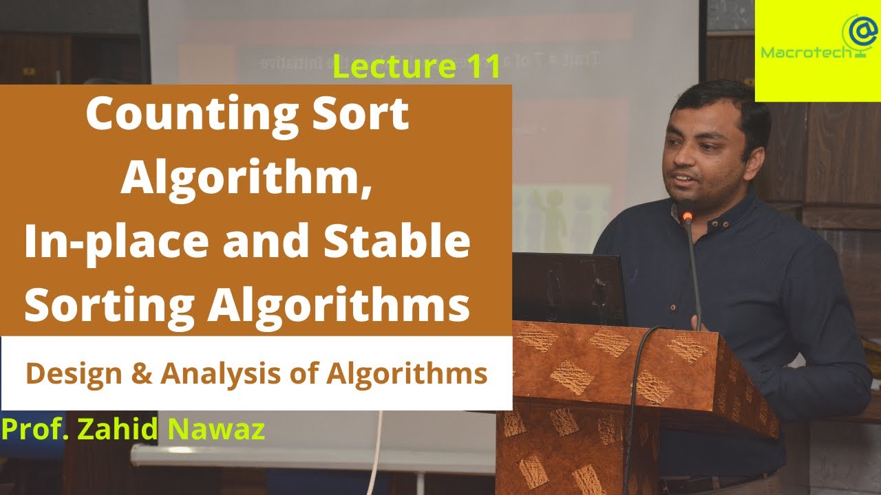 Counting Sort Algorithm Urdu Hindi Lecture 11 Youtube