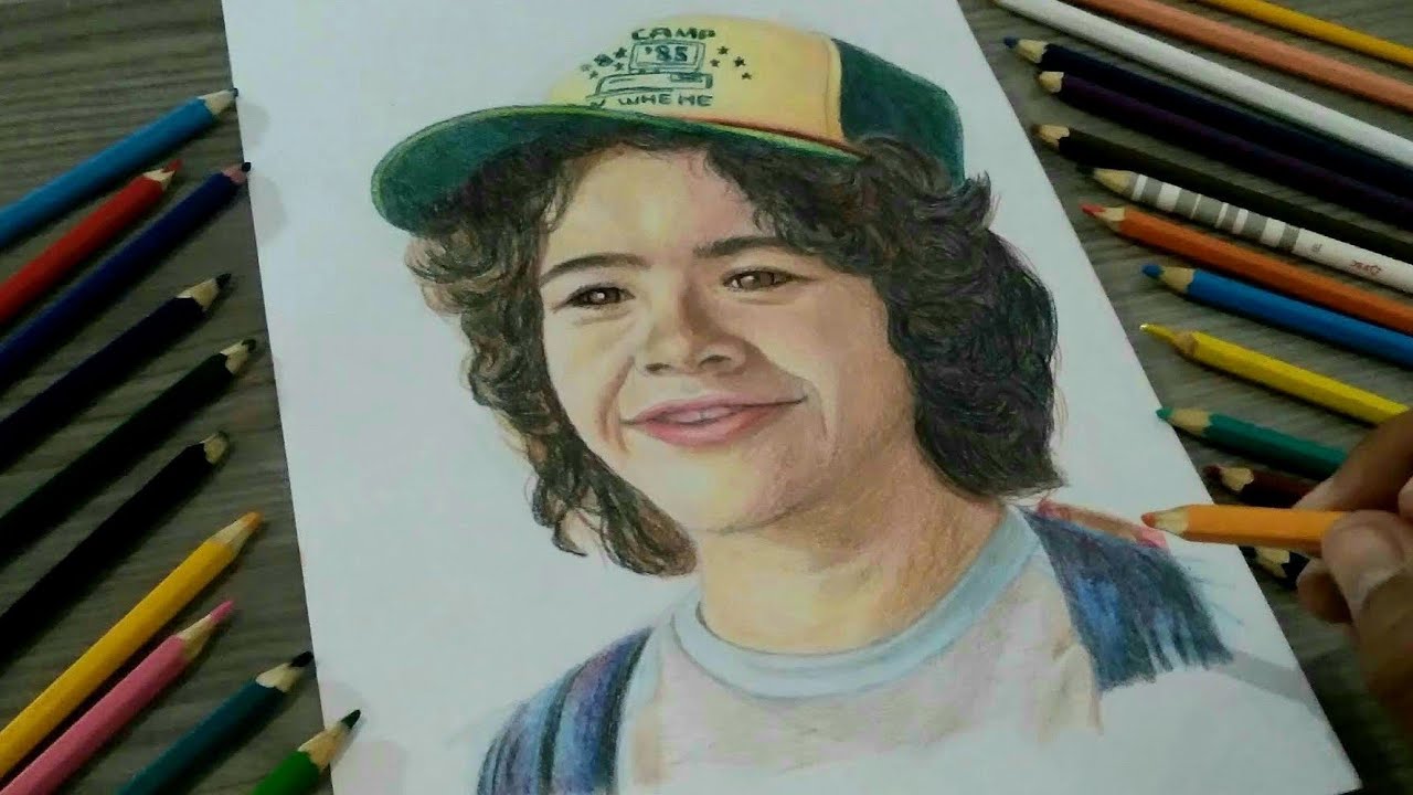 Desenhando Dustin Henderson | Stranger Things - Speed Drawing | Derson ...