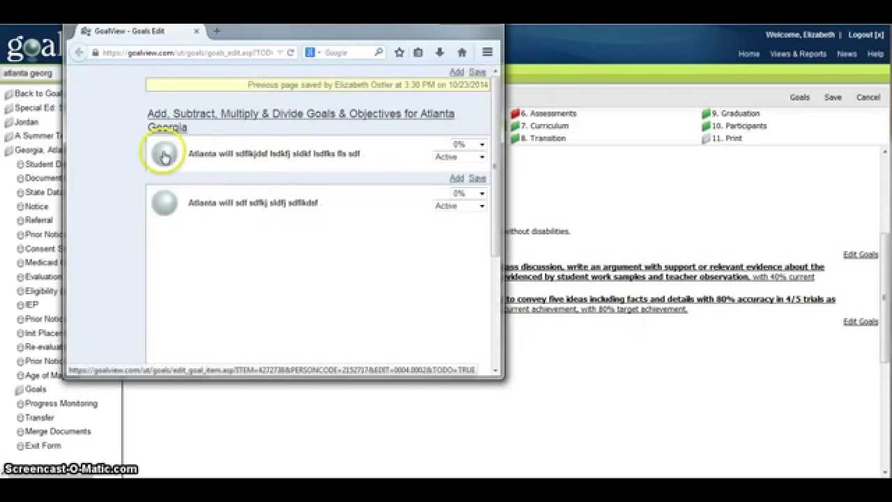 Add, Edit, Delete Goals - YouTube