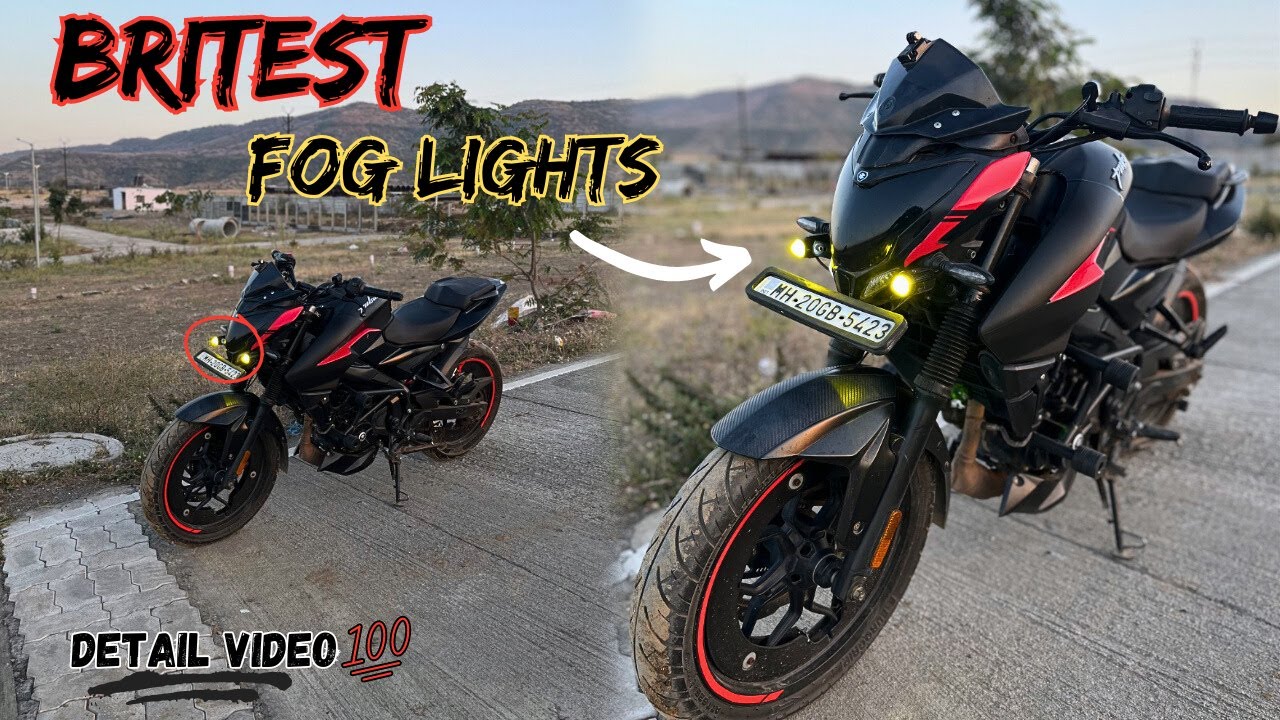How to Install Mini Fog Lights in NS 200🔥| Detail Process💯|@who_fkn_pd ...