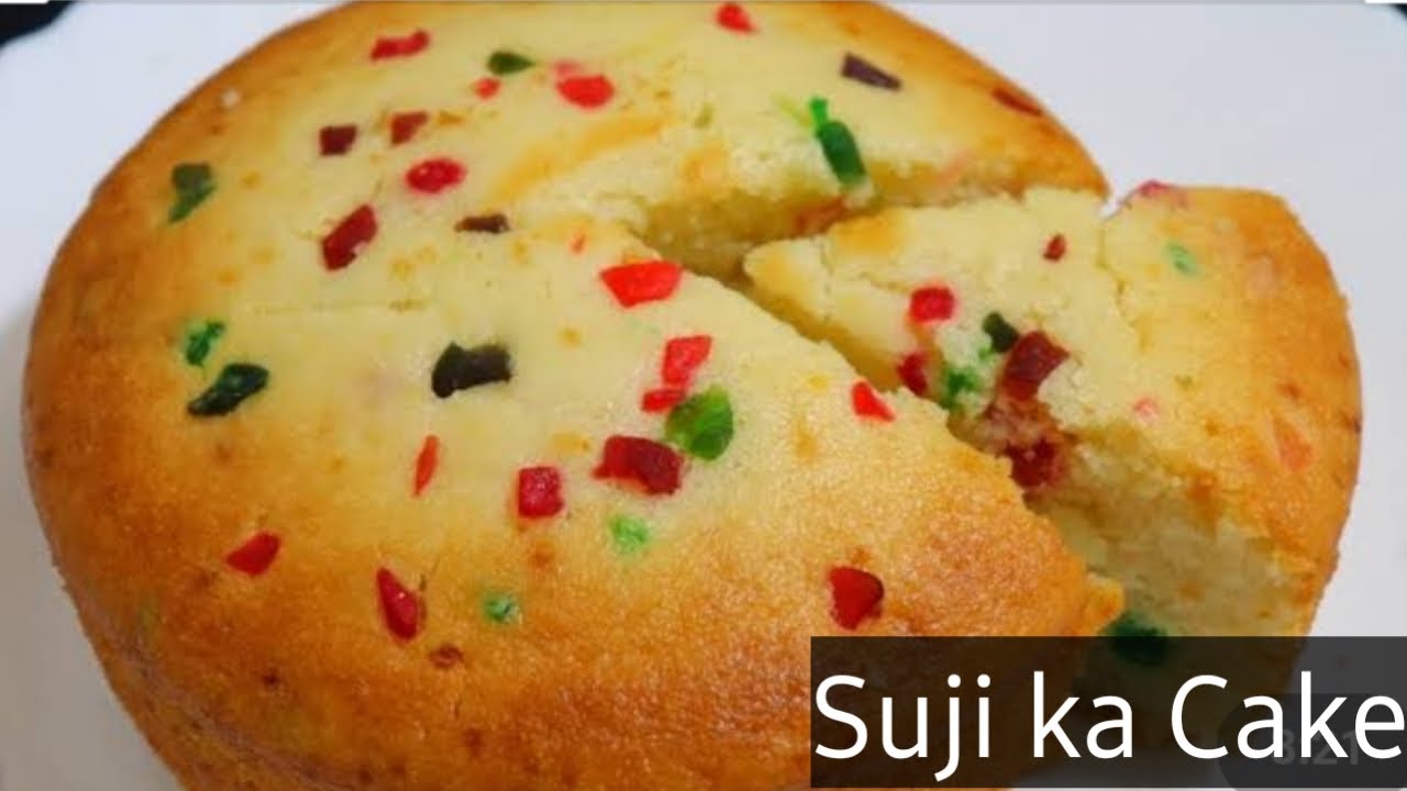 Suji cake|Suji ka cake |Semolina cake| Eggless Suji cake Recipe | Rava ...