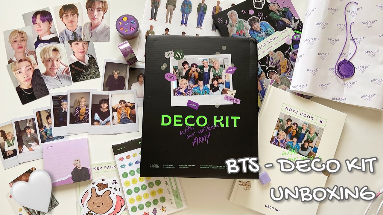 [UNBOXING] BTS - DECO KIT ASMR - YouTube