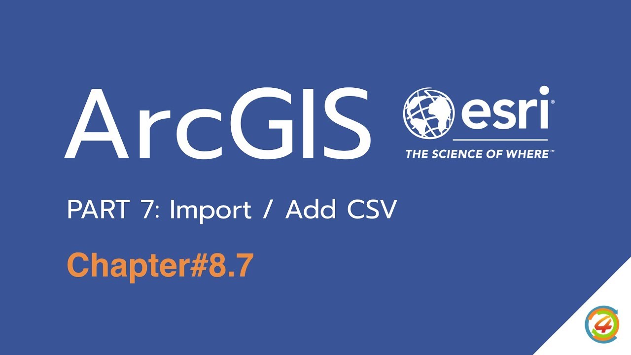 Arcgis Import Add Csv Youtube