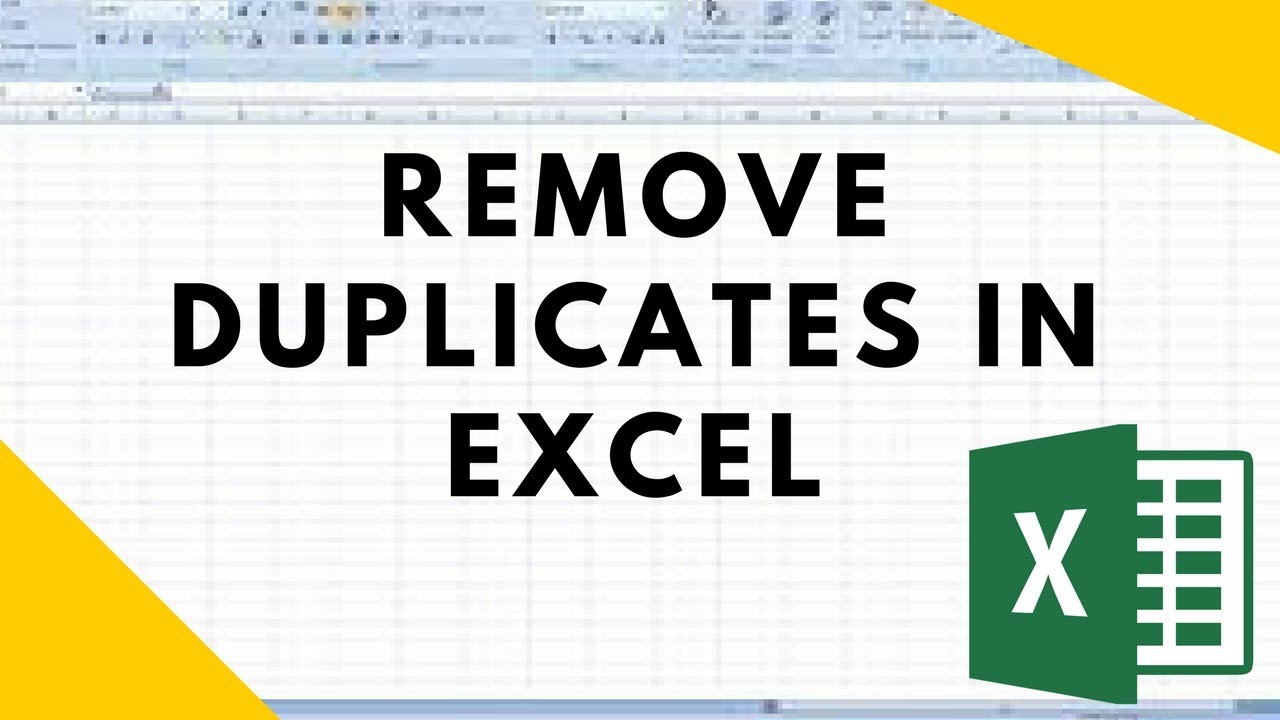 How To Remove Duplicates Excel YouTube How To Remove Duplicates Excel YouTube