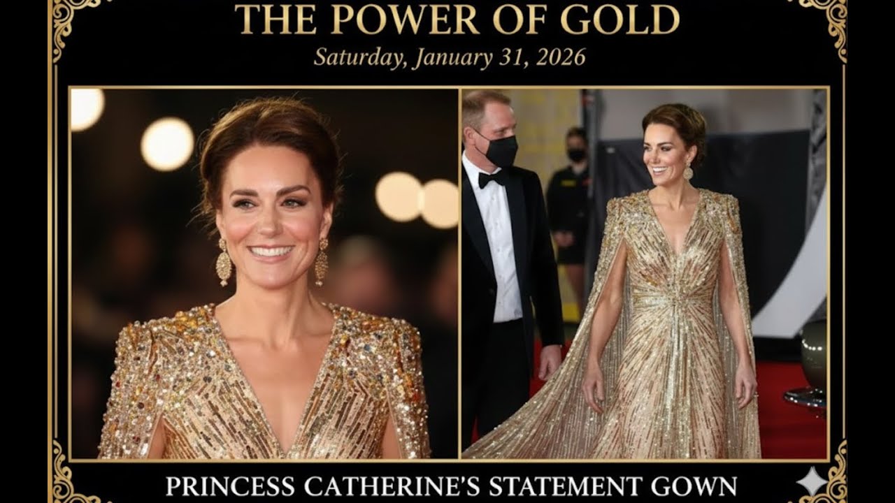 Princess Catherine’s Gold Gown Wasn’t Just Glamour — It Was a Power ...