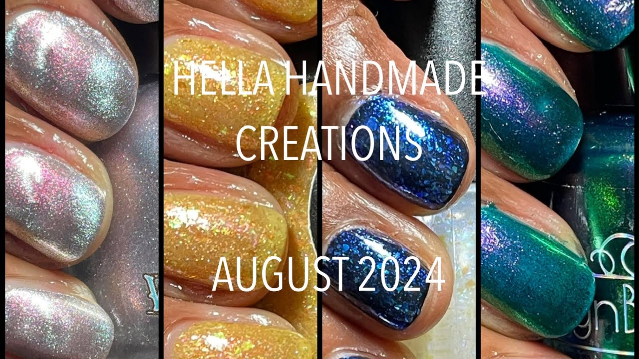 HELLA HANDMADE CREATIONS AUGUST 2024 || LIVE SWATCHES || PR - YouTube