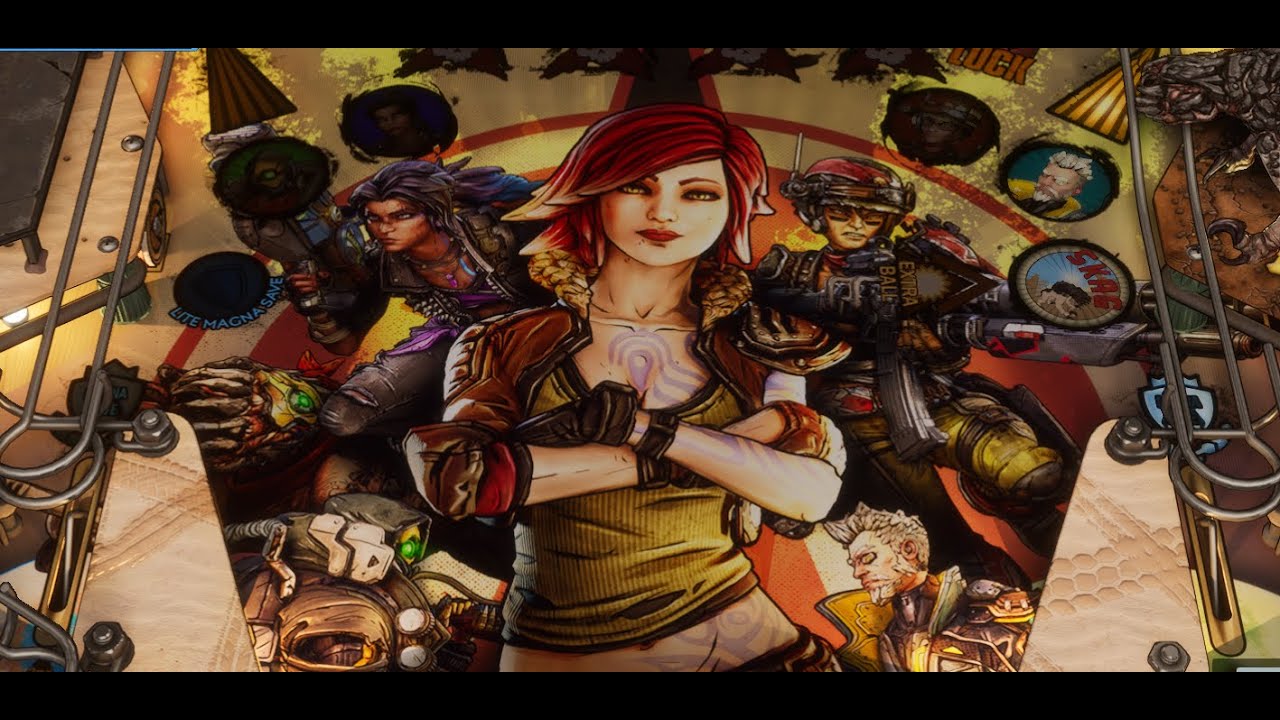 BORDERLANDS PINBALL AMAZING FUNNY SKILLS SCORE PINBALL (BACK TO 50s-90S ...