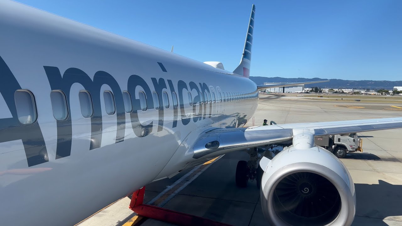 4K | Full Flight (DFW-SJC) | American Airlines Boeing 737-800 (N957AN ...