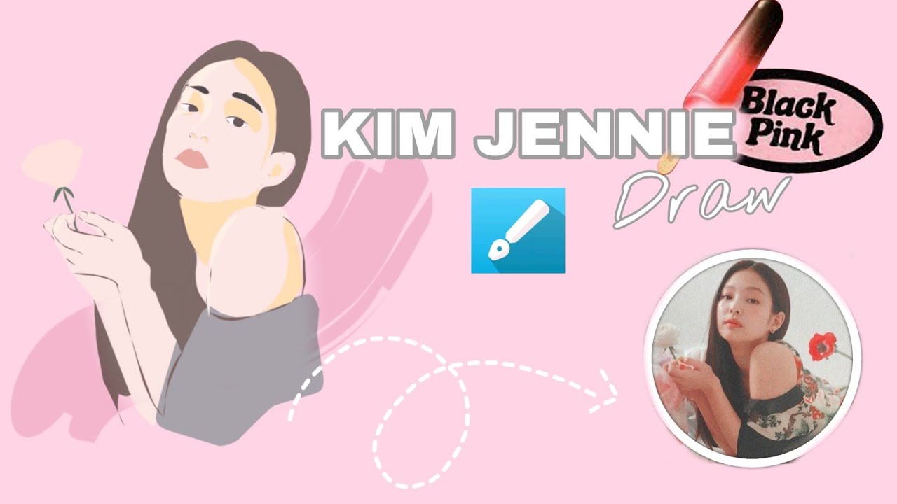 JENNIE [BLACKPINK] easy Draw - YouTube