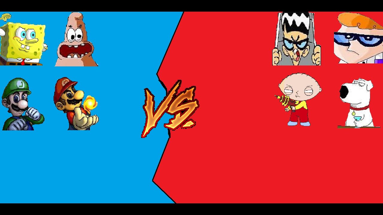 M U G E N SPONGEBOB TEAM VS DEXTER TEAM - YouTube