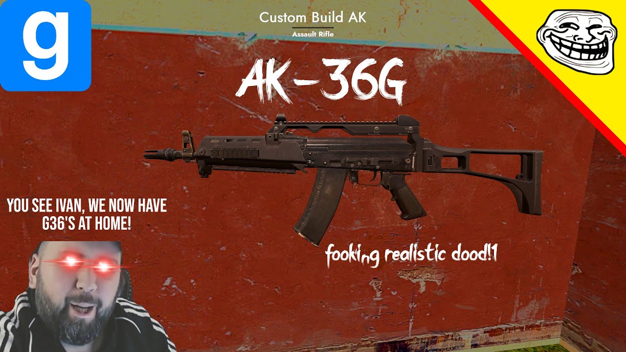Garry's Mod: ARC9 EFT AK-36G showcase (joke video) - YouTube