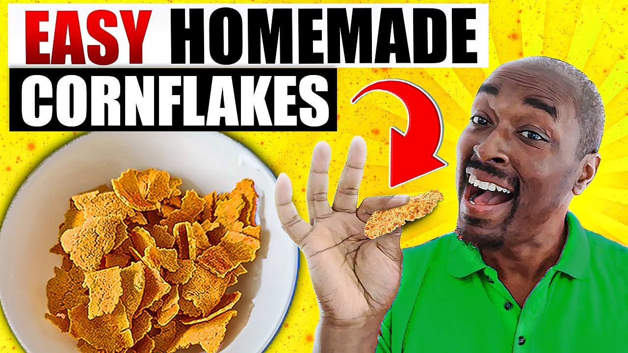 Crispy DIY Corn Flakes: Breakfast Bliss! 🥄🌞 #homebaking #vegancereals ...