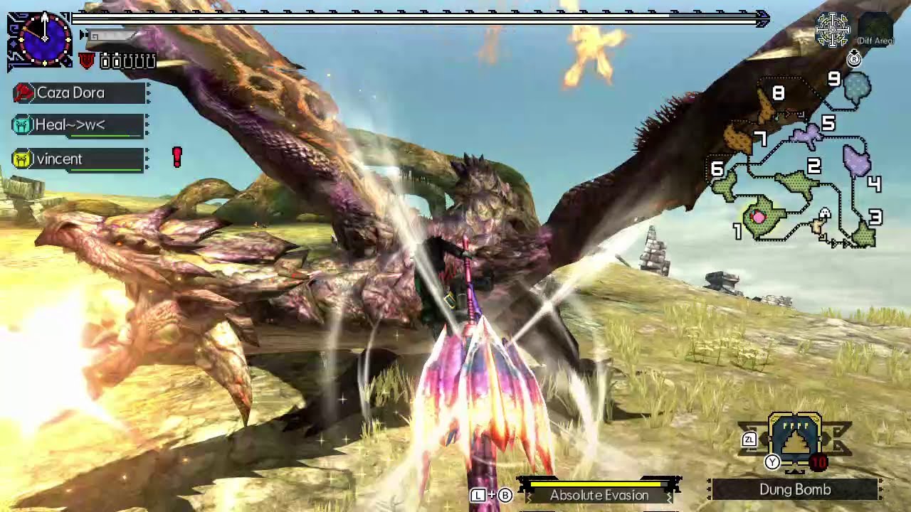 Aerial Charge Blade vs. Dreadqueen Rathian - Highlights - DUNKS - MHGU ...