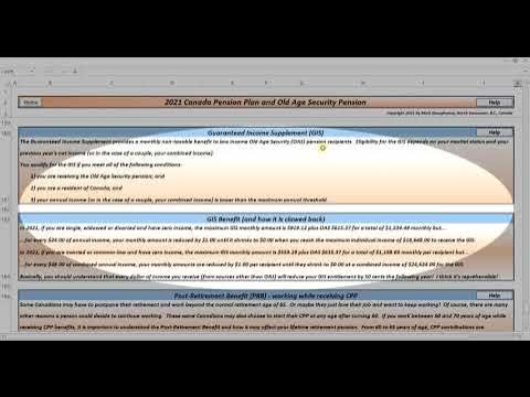 CPP & OAS - Guaranteed Income Supplement - YouTube