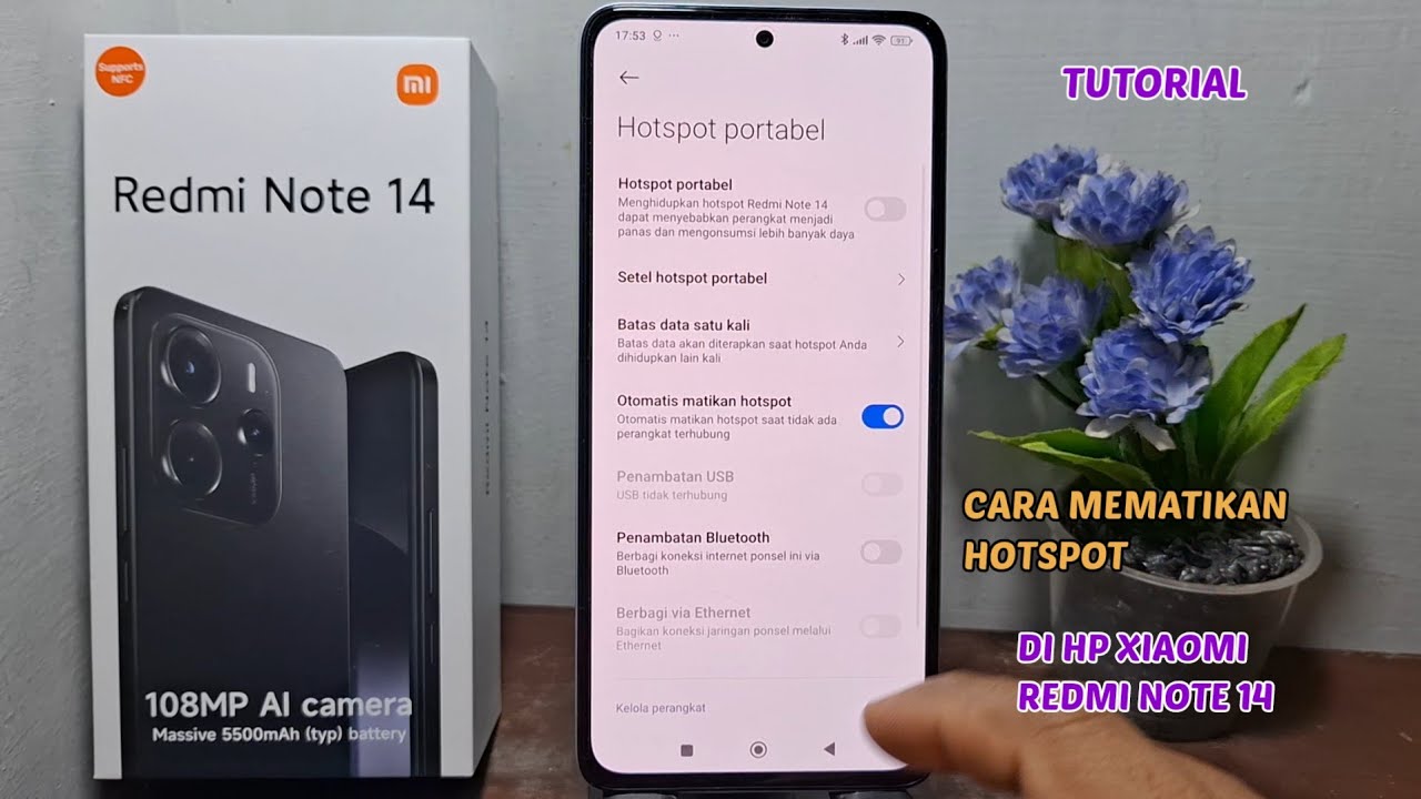 Cara Mematikan Hotspot Di HP Xiaomi Redmi Note 14 - YouTube