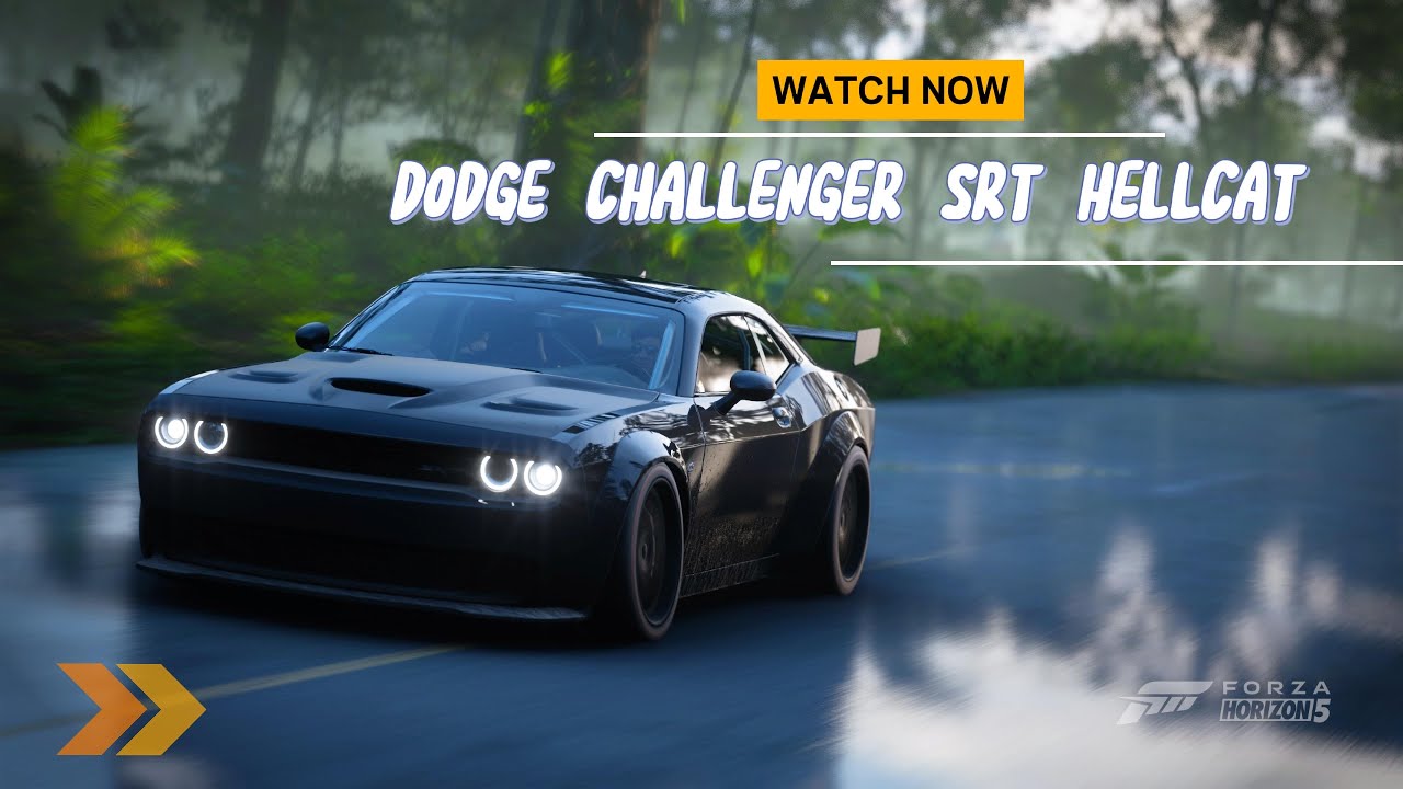 Forza Horizon 5 (4k) Dodge Challenger (SRT Hellcat) 2024 - YouTube