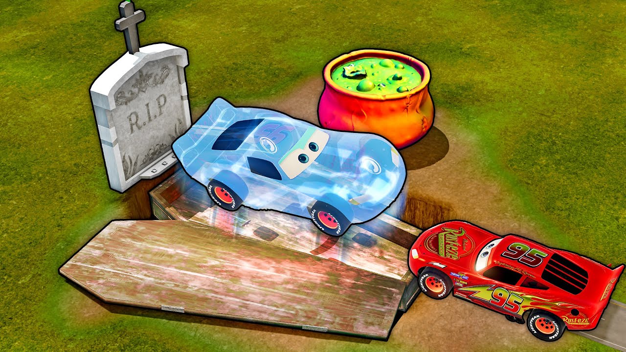 Mega Coffin Pit Vs McQueen and Pixar cars! BeamNG. drive! - YouTube