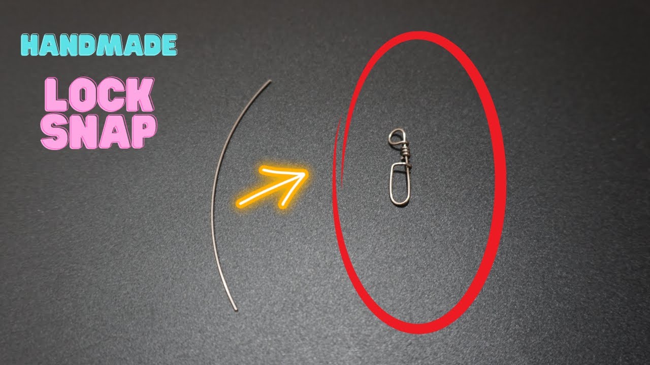 DIY Cross Lock Snap - Make Your Own Fishing Swivel - YouTube
