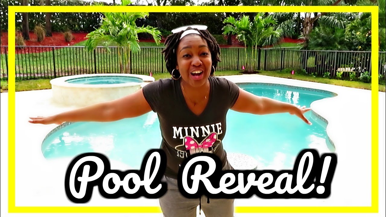 OUR POOL REVEAL! | FAMILY VLOGS - YouTube