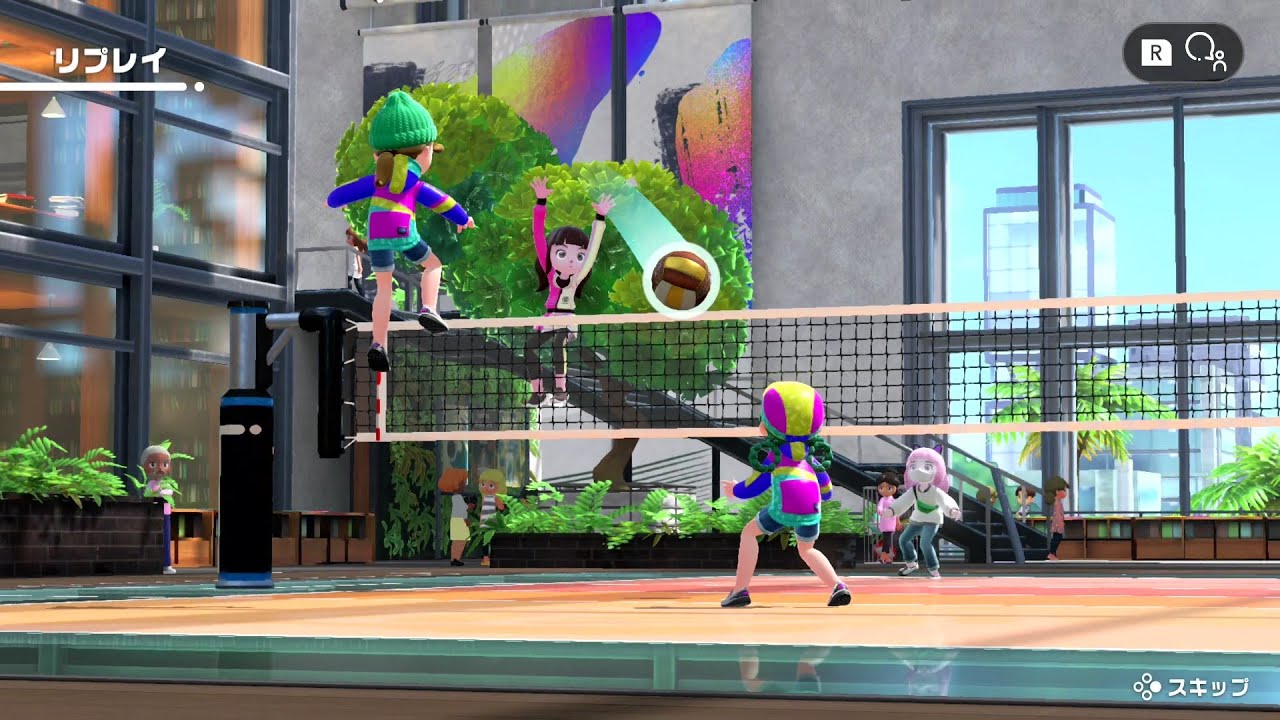 【Switch Sports】Volleyball [n500] 4K - YouTube