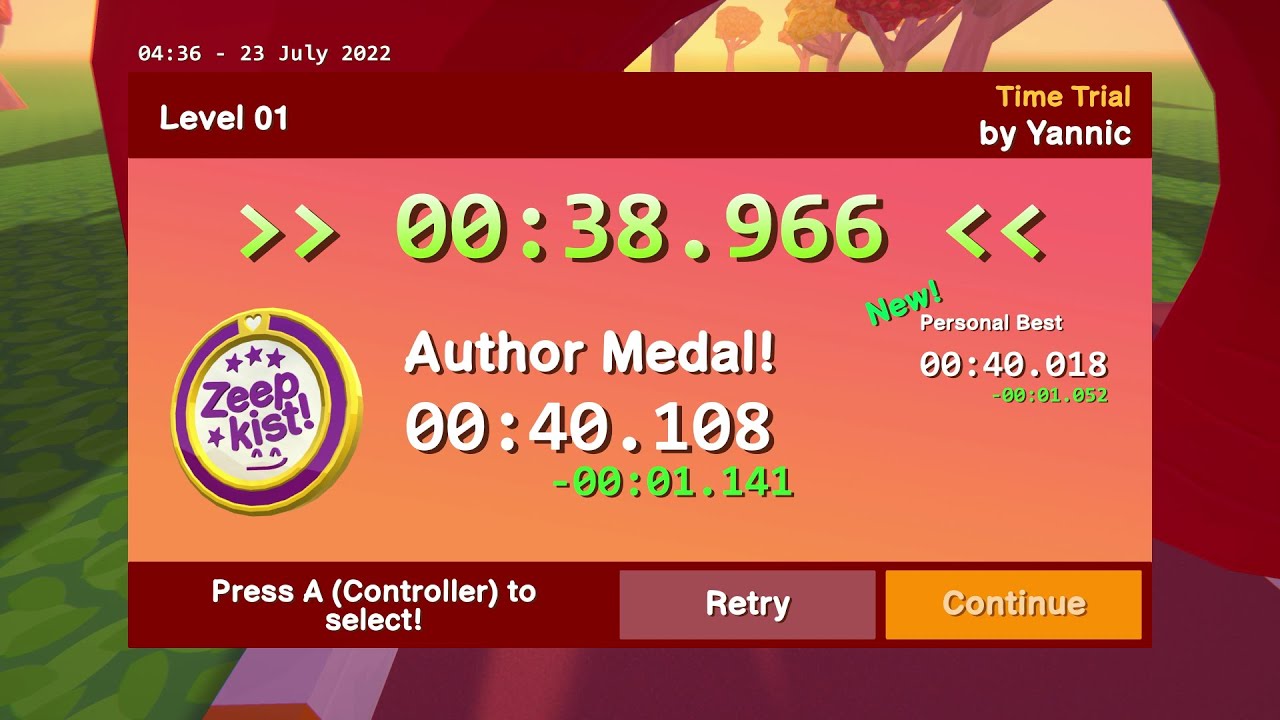 Zeepkist Level 01 Author Medal Youtube