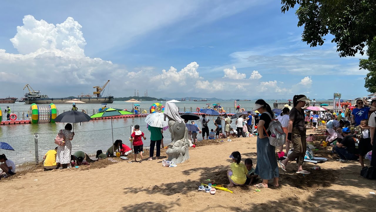 Nansha Sea Beach, Guangzhou - YouTube