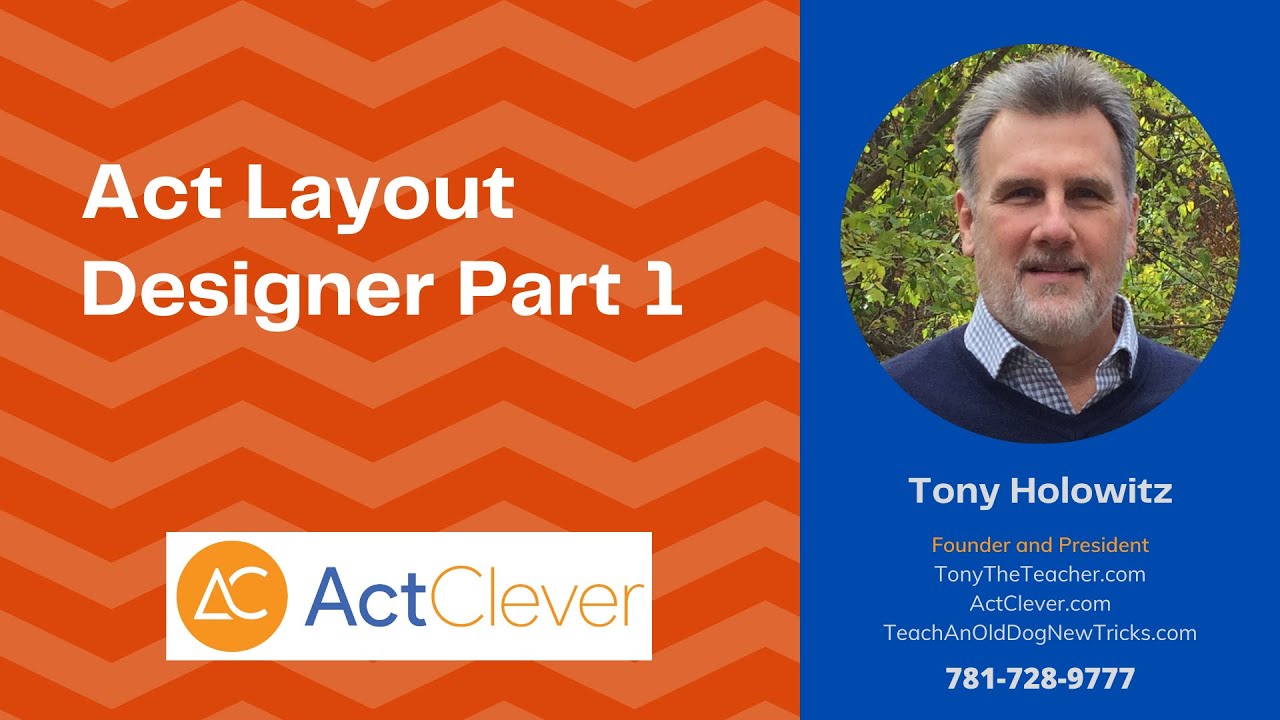 Act Layout Designer Part 1 - YouTube