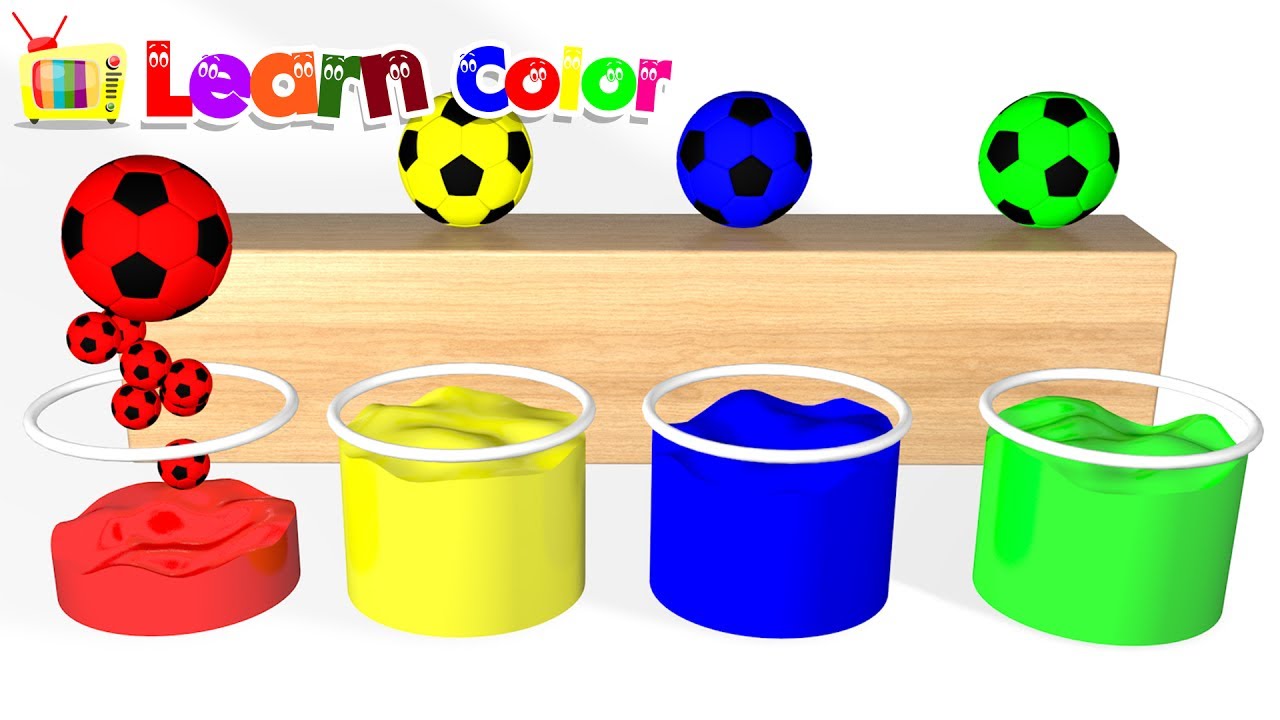 Learn Colors With Soccer Balls for Kids - Color for Children & Learn ...