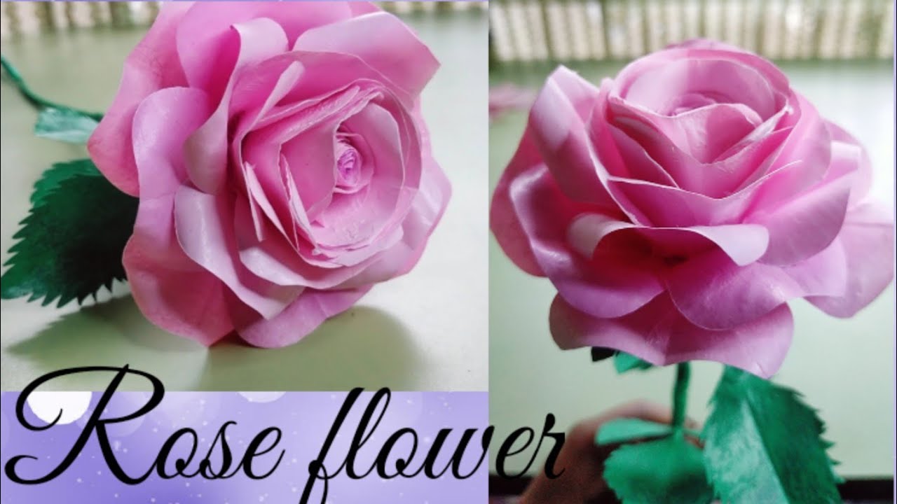 🤯 Amazing Trick !!! Plastic carry bag reusing idea | plastic cover rose ...