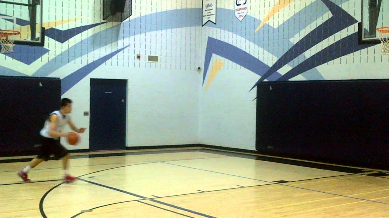 dunking two handed off one foot - YouTube