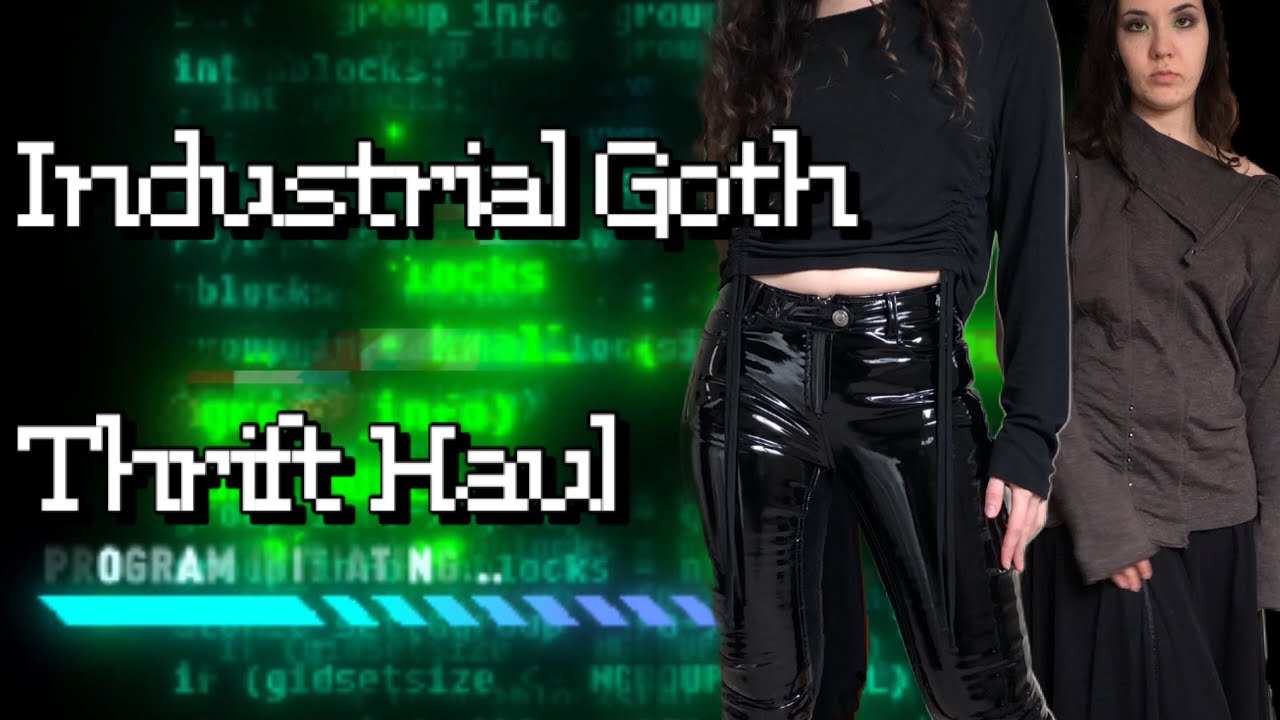 Industrial Goth Collective Thrift Haul | Heidi Hazardous - YouTube