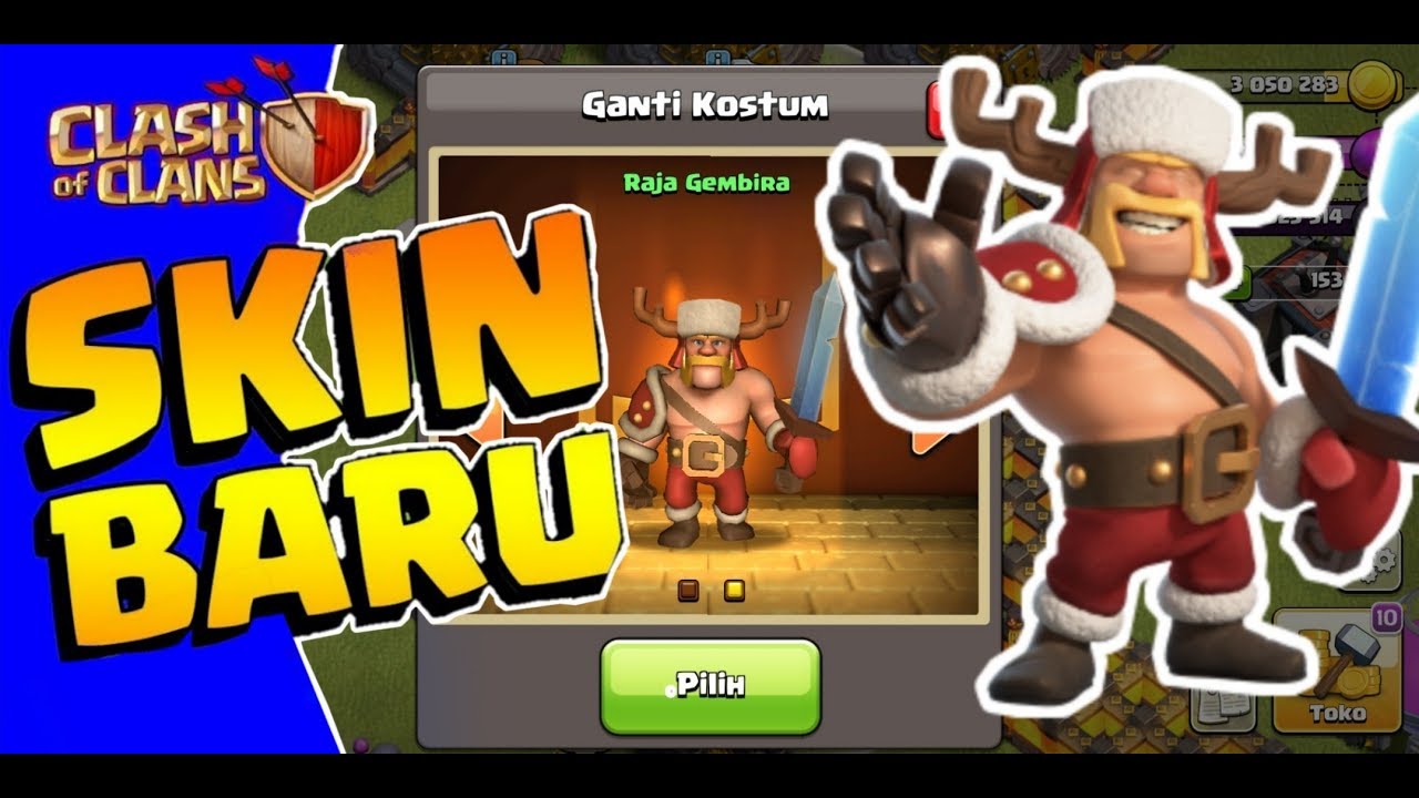 Buy New Skin Jolly King (Barbarian King) Clash Of Clans Gold Pass ...