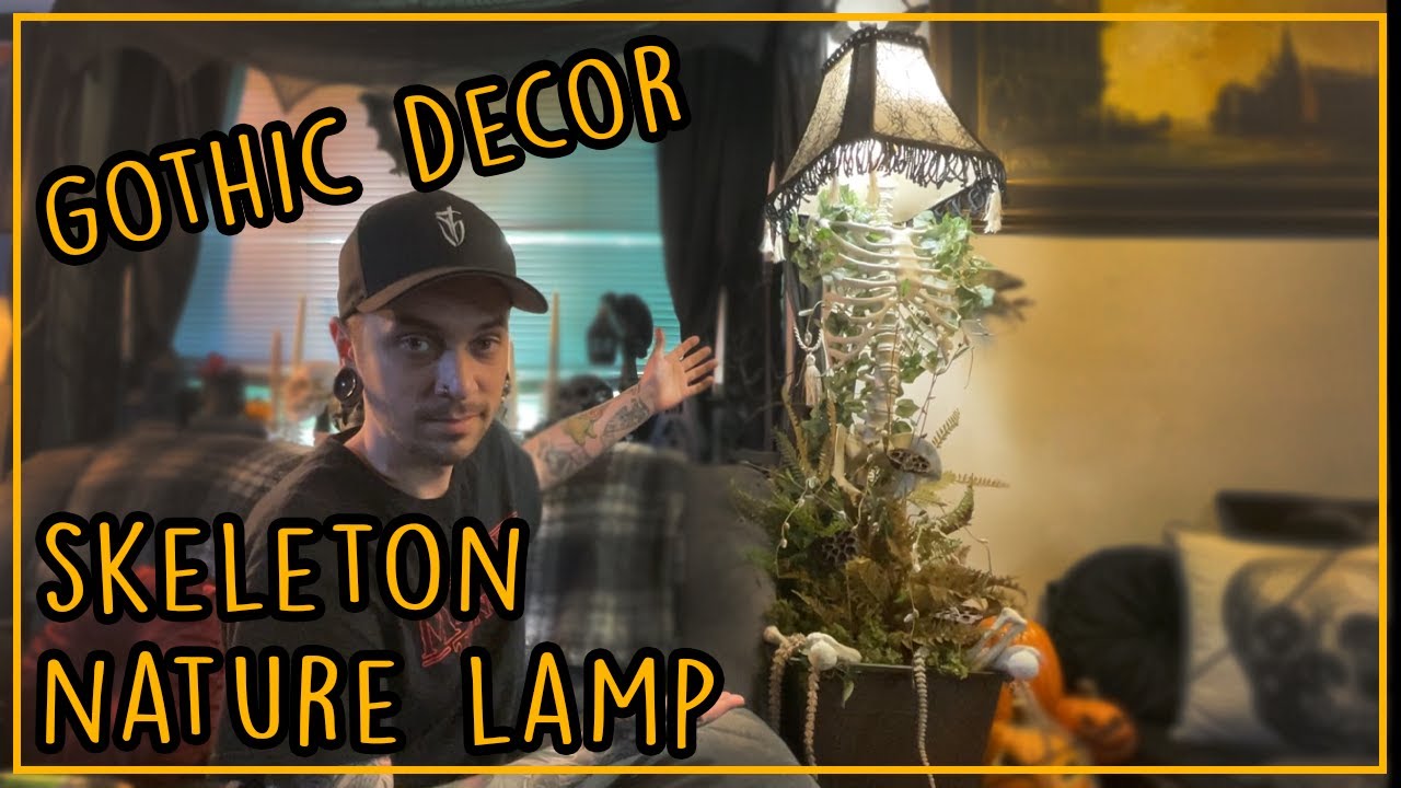 Skeleton Lamp | Gothic Home Decor - YouTube
