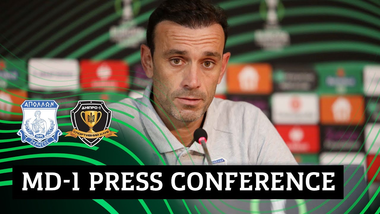 PRESS CONFERENCE | Apollon FC - SC Dnipro-1 - YouTube