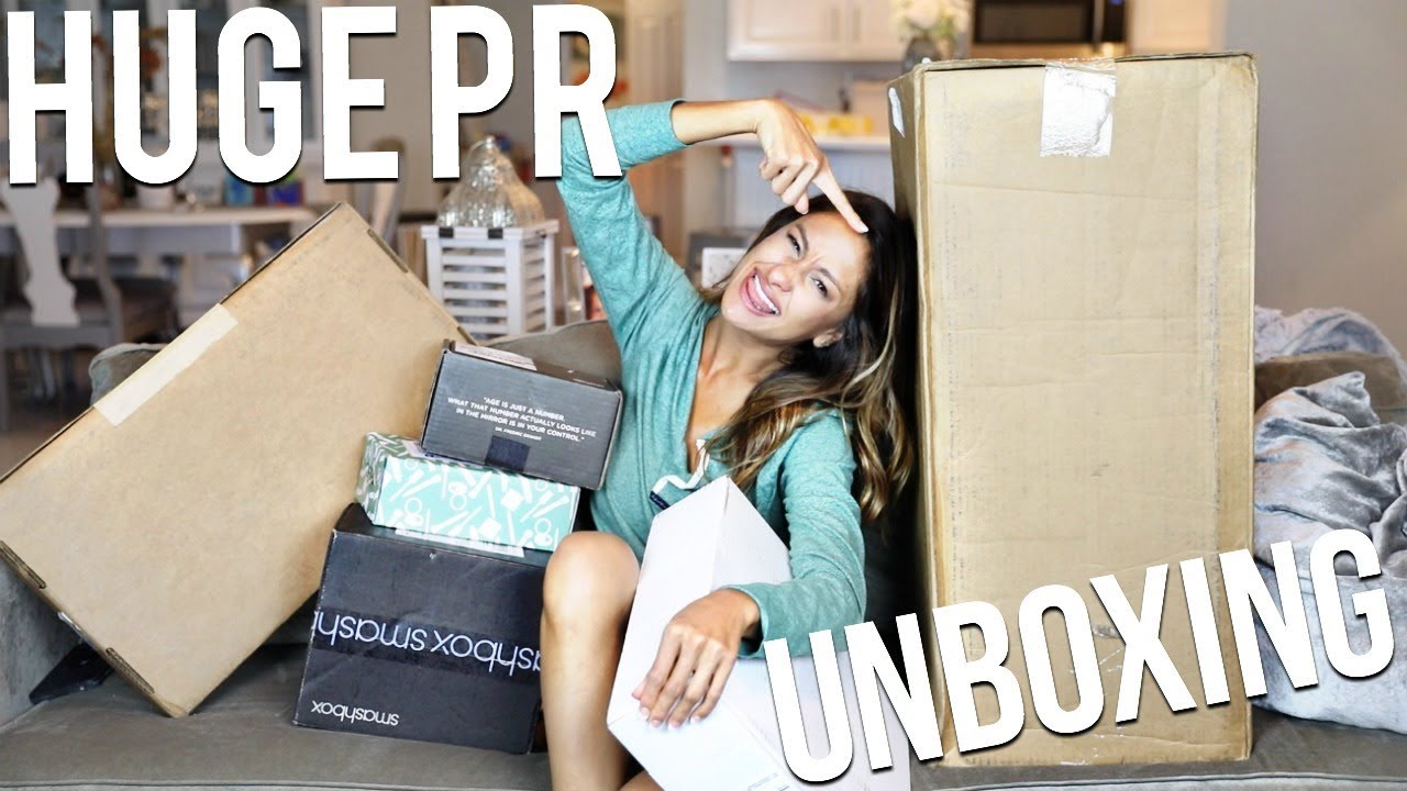 Huge Pr Unboxing Free Makeup Youtube