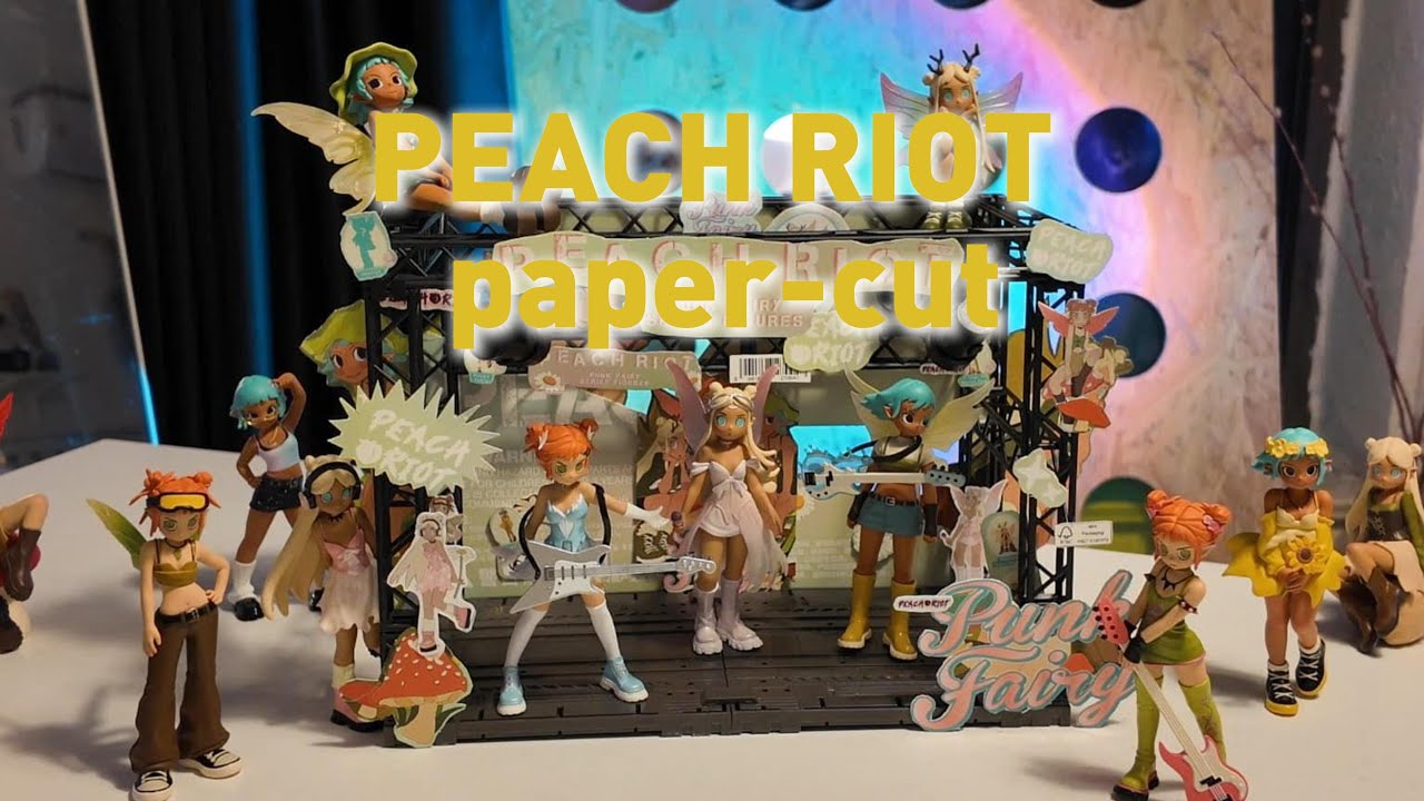 Bring Peach Riot's stage performance to life with paper cutting🎶🎸 - YouTube