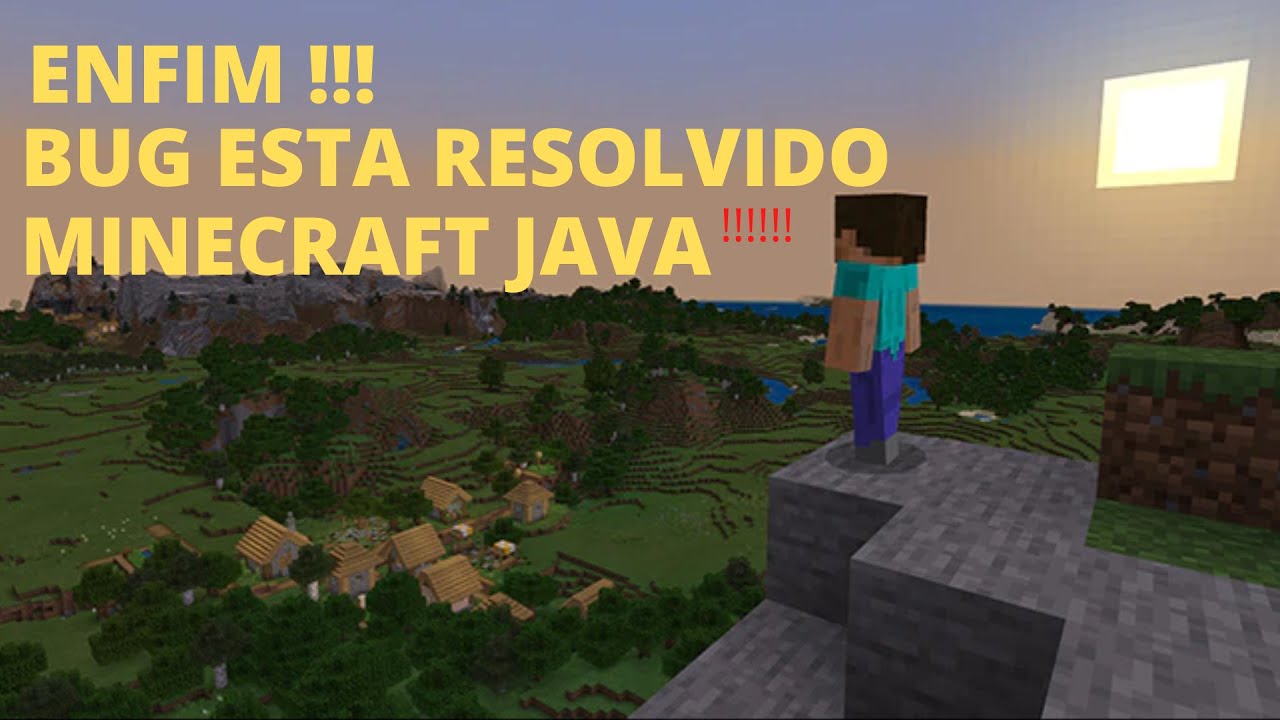RESOLVERAM O BUG !!!! Minecraft Java Edition - YouTube