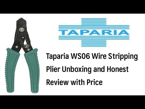 Taparia Wire Stripper || WS06 || 150mm || Review || Price || Working ...