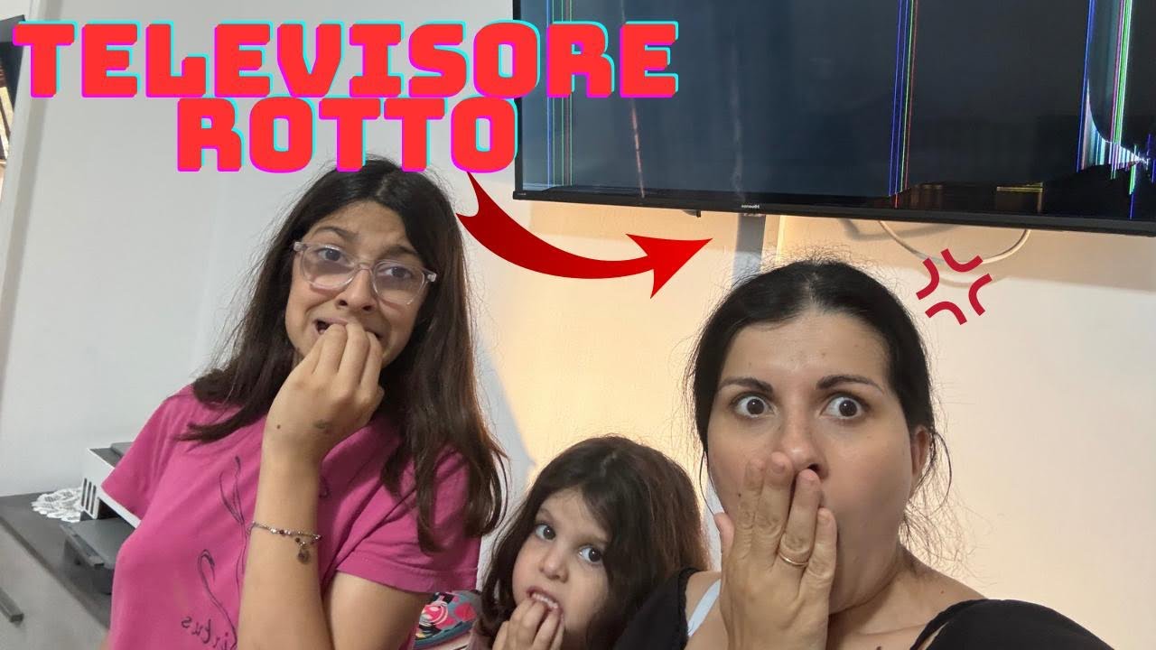 Giulia ha rotto il televisore nuovo e mamma gyo si è arrabbiata ...