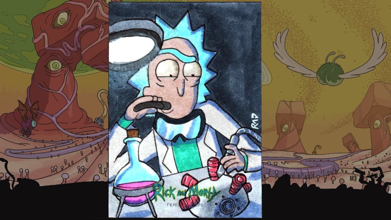 Rick and Morty Rick Sanchez Sketch Card 2 - YouTube