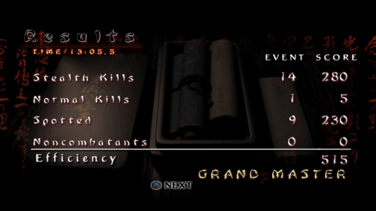 TENCHU 3 WRATH OF HEAVEN - Rikimaru Mission 2 Gohda Castle - Execute ...