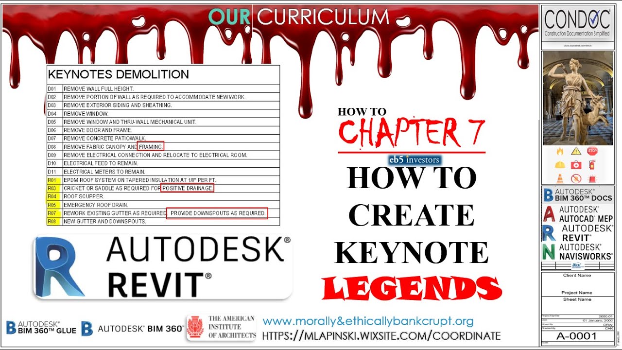 AUTODESK REVIT 2020 KEYNOTE LEGENDS - YouTube