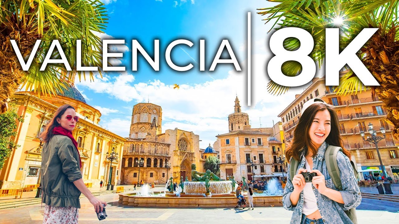 Valencia Walking Tour HD HDR 8K Spain Tour 60FPS - Twinklest Blubble ...