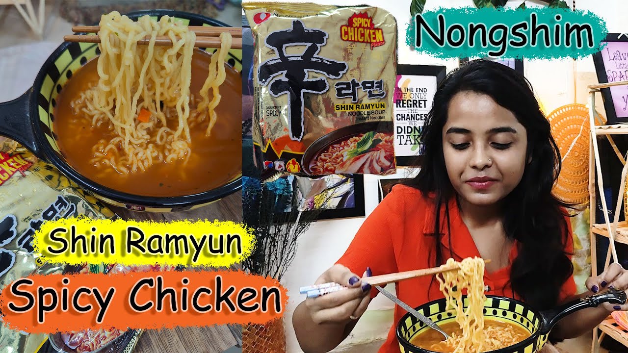 Nongshim Shin Ramen Spicy Chicken New Nongshim Flavour Taste Test Korean Ramen Youtube