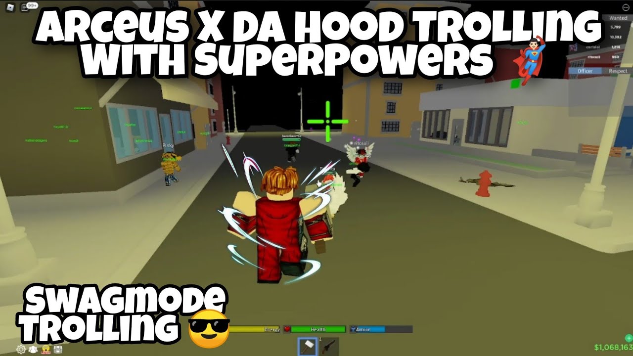 Arceus X Da Hood Trolling With SuperPowers Script 🦸🏻‍♂️ - YouTube