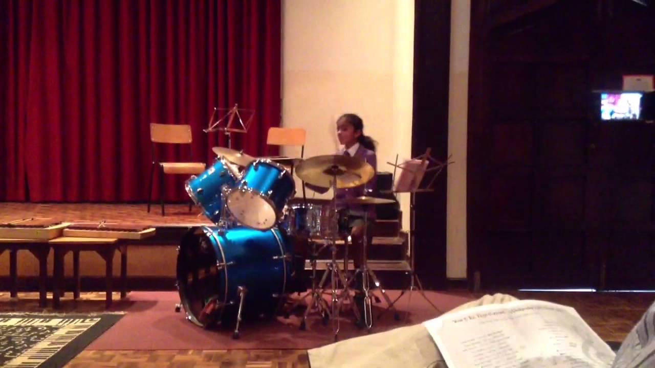 Rhea on Drums - YouTube