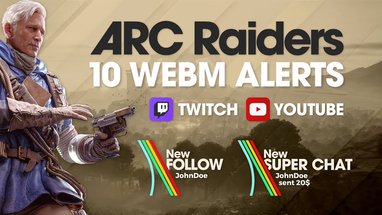 ARC Raiders Stream Alerts – Animated Alerts Pack for Twitch & YouTube ...
