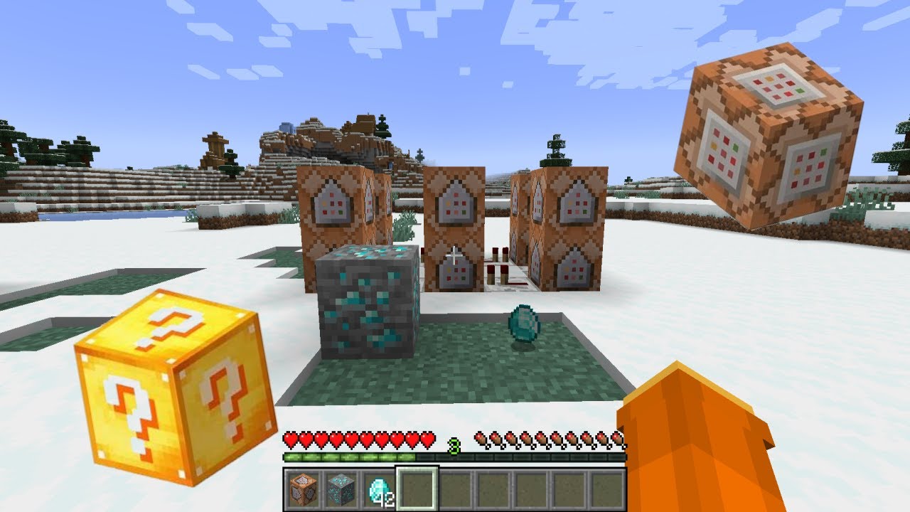 How To Make Lucky Blocks in Vanilla Minecraft!!! (No Mods!) - YouTube