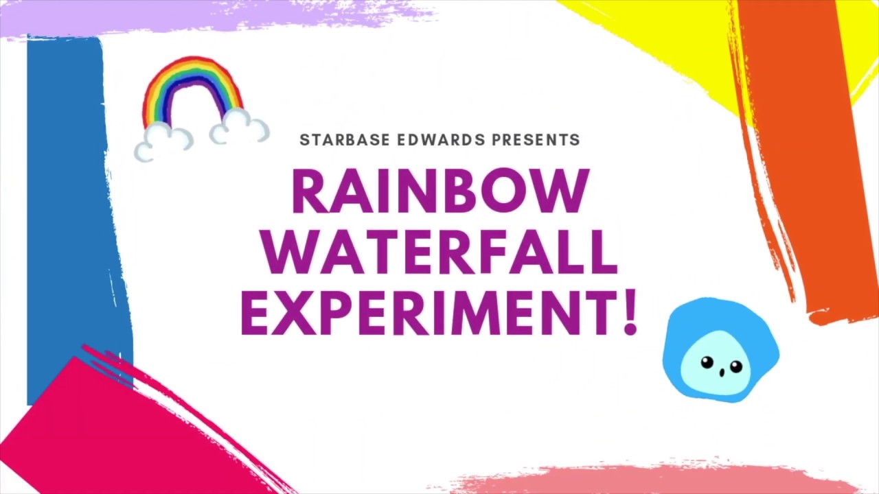 Rainbow Waterfall Experiment from STARBASE Edwards! - YouTube