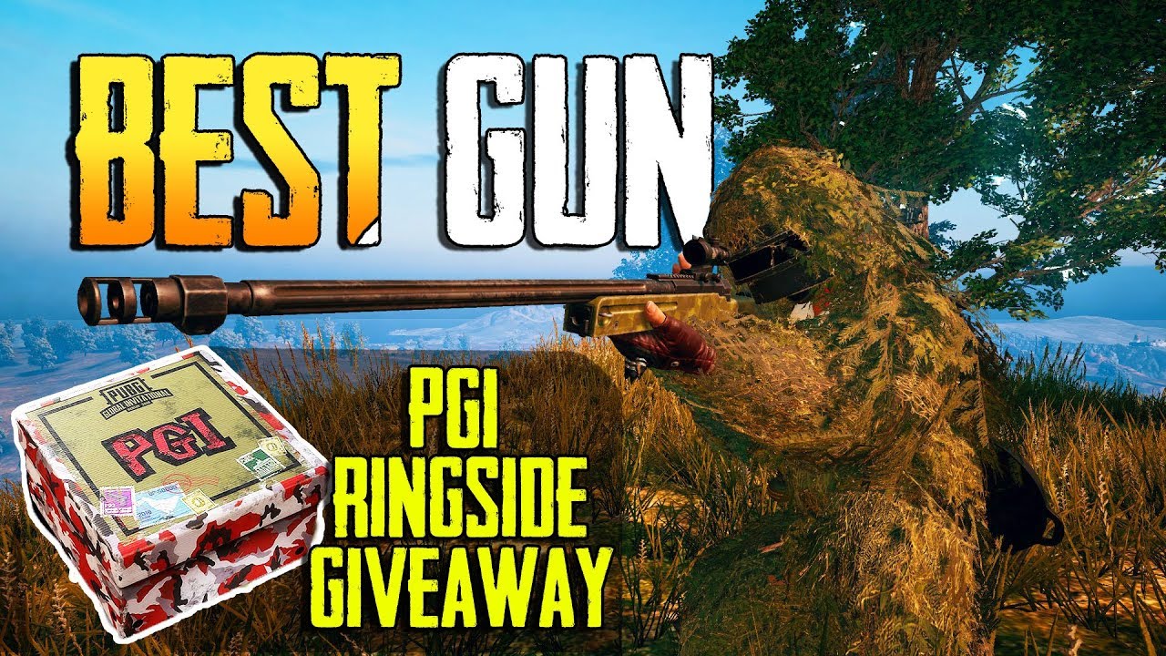 PUBG - BEST GUN! 2018 PGI RINGSIDE SET GIVEAWAY! PUBG LIVE! - YouTube